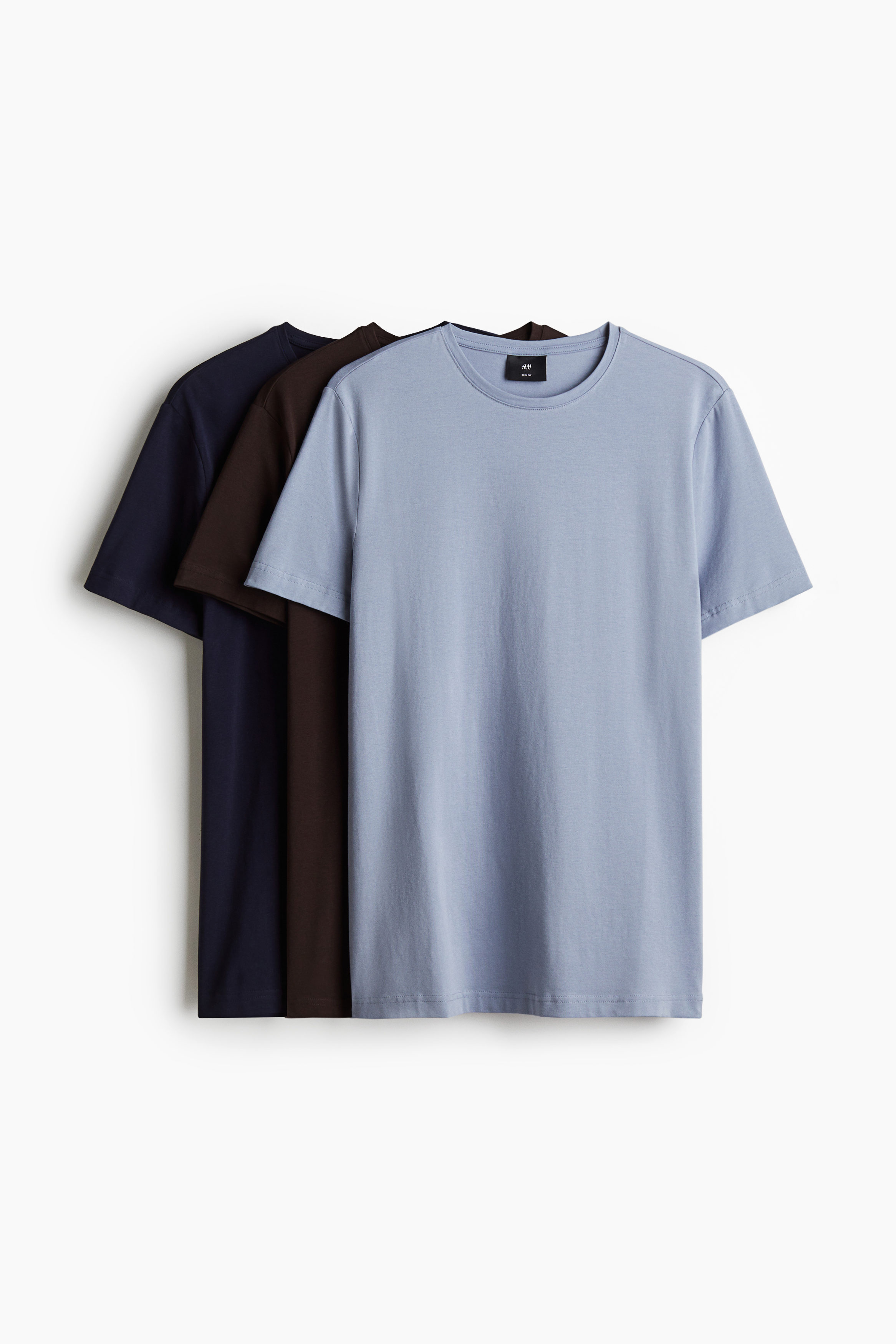 3-pack T-shirts Slim Fit | H&M UAE